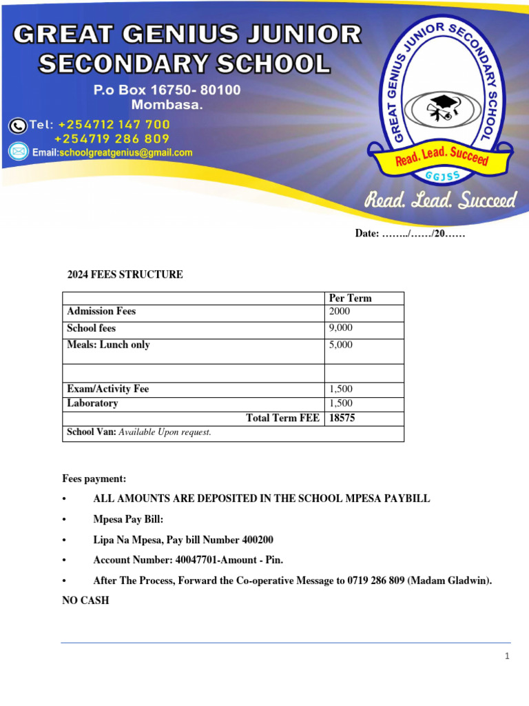 Junior Sec Introduction Letter (2) 2024 | PDF
