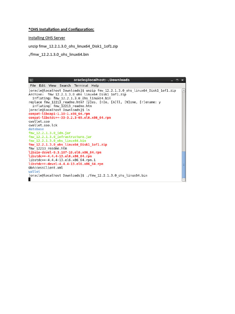 4.OHS Installation and Configuration | PDF