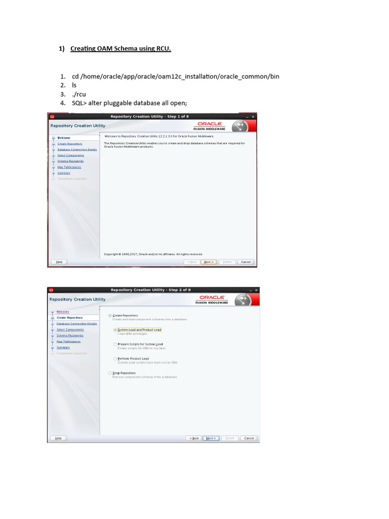 3.RCU Schema and WebLogic Domain | PDF 3.RCU Schema and WebLogic Domain | PDF