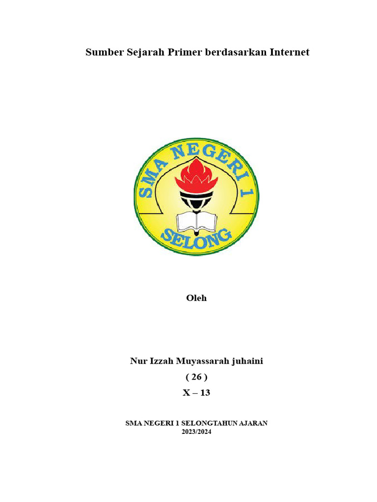 Pengertian dan Contoh Sumber Primer | PDF