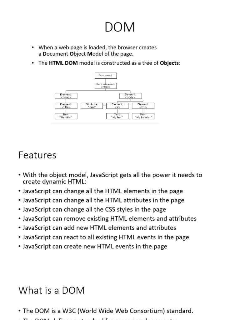 Module - 3 Javascript Part 2 DOM | PDF | Document Object Model | Html Module - 3 Javascript Part 2 DOM | PDF | Document Object Model | Html