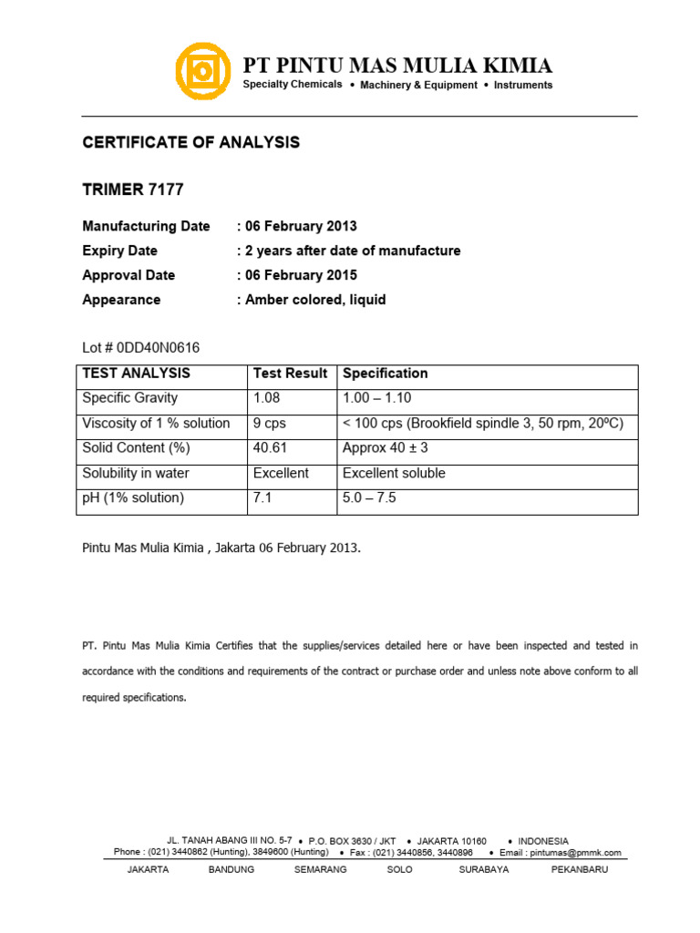 Coa-Trimer 7177-0616 | PDF