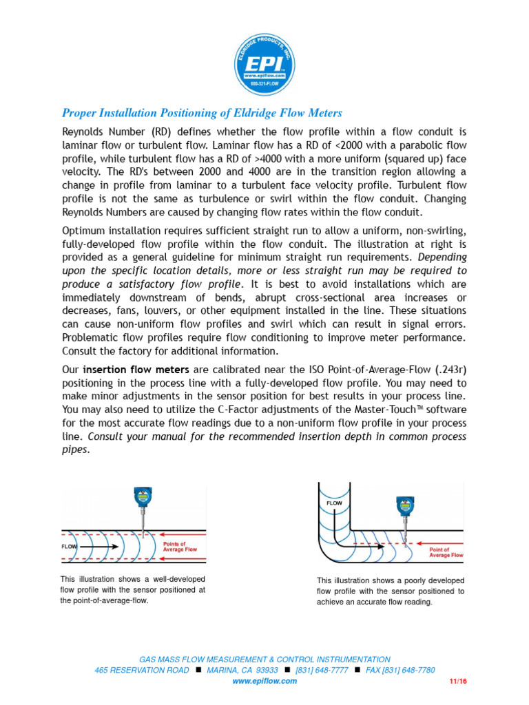 General Installation Guidelines | PDF | Flow Measurement | Metrology