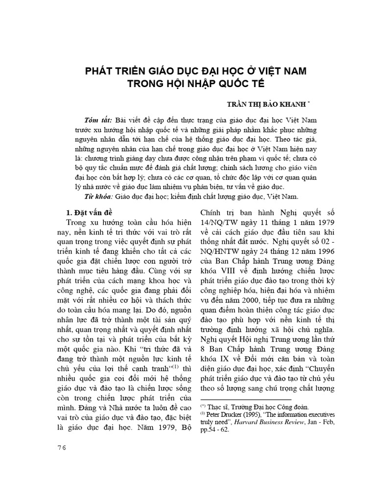 Phat Trin Giao DC Di HC Vit Nam T | PDF
