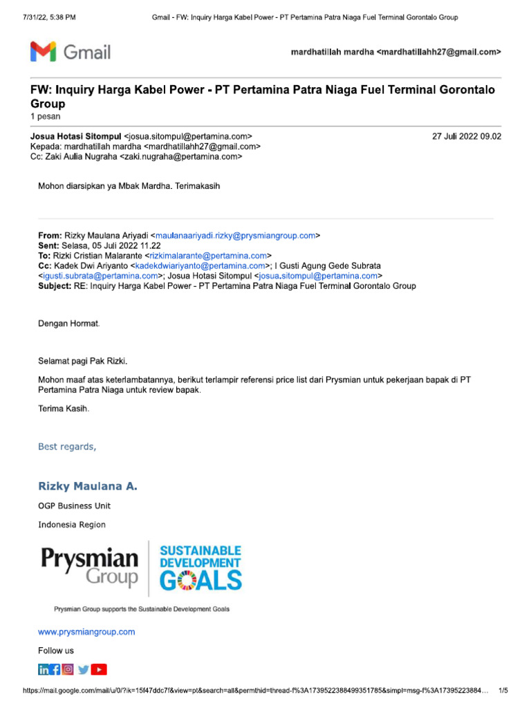 Korespondensi Email | PDF