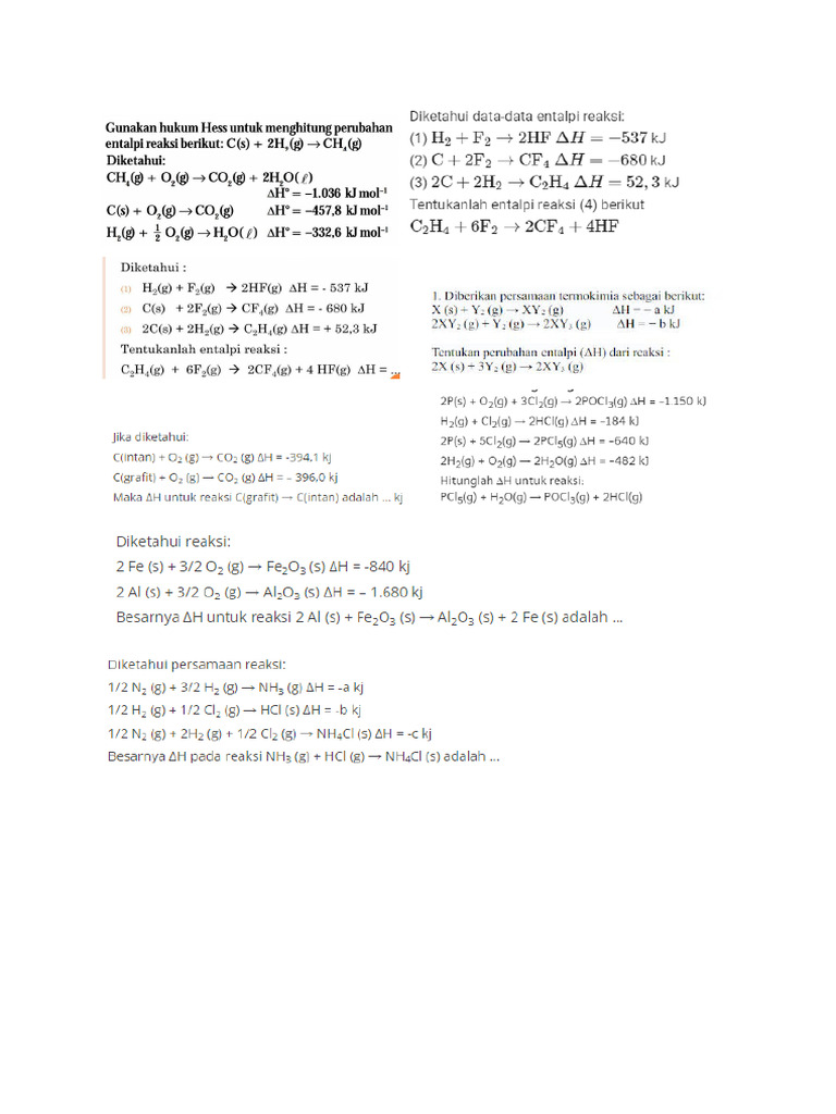Soal Hukum Hess | PDF