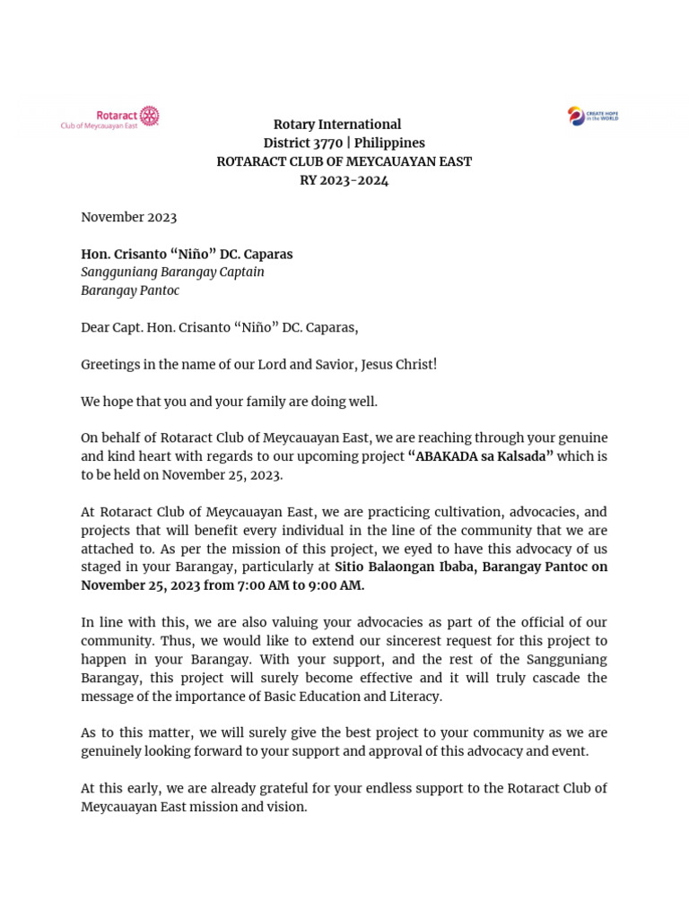 RacME-Letters For Approval | PDF