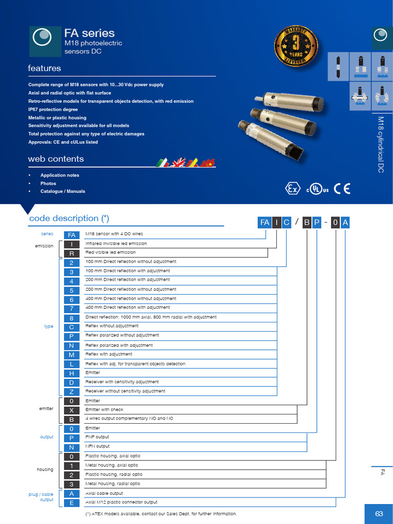 FA Series: Features | PDF | Bipolar Junction Transistor | Power Supply