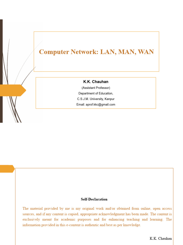 Computer Network LAN MAN WAN | PDF | Network Topology | Computer Network