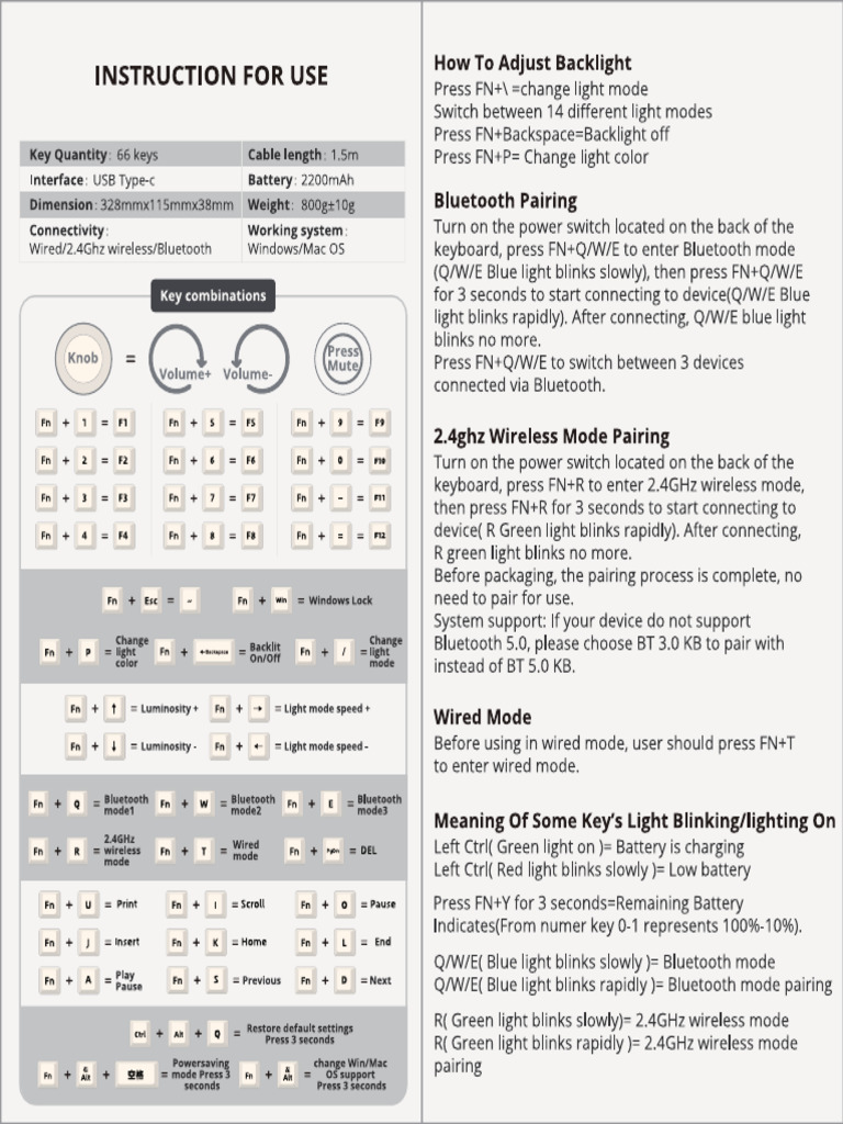 EC66 Manual For Wireless Version | PDF