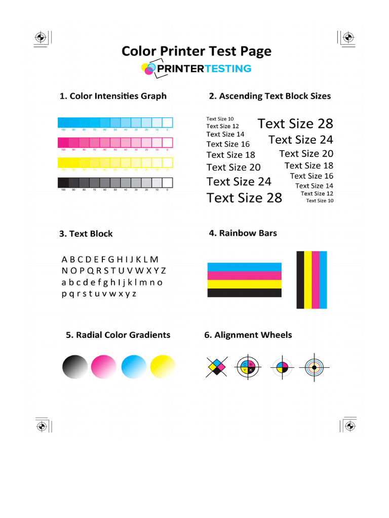 Print Test Page - Colour | PDF