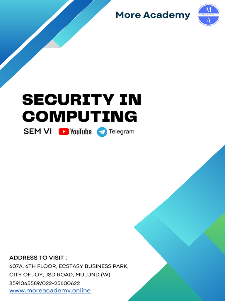 Computing Security Exam Guide | PDF | Security | Computer Security
