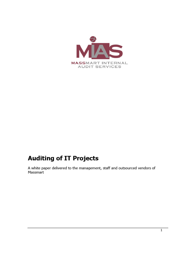 Massmarts Internal Audit IT Auditing Manual | PDF | Specification ...
