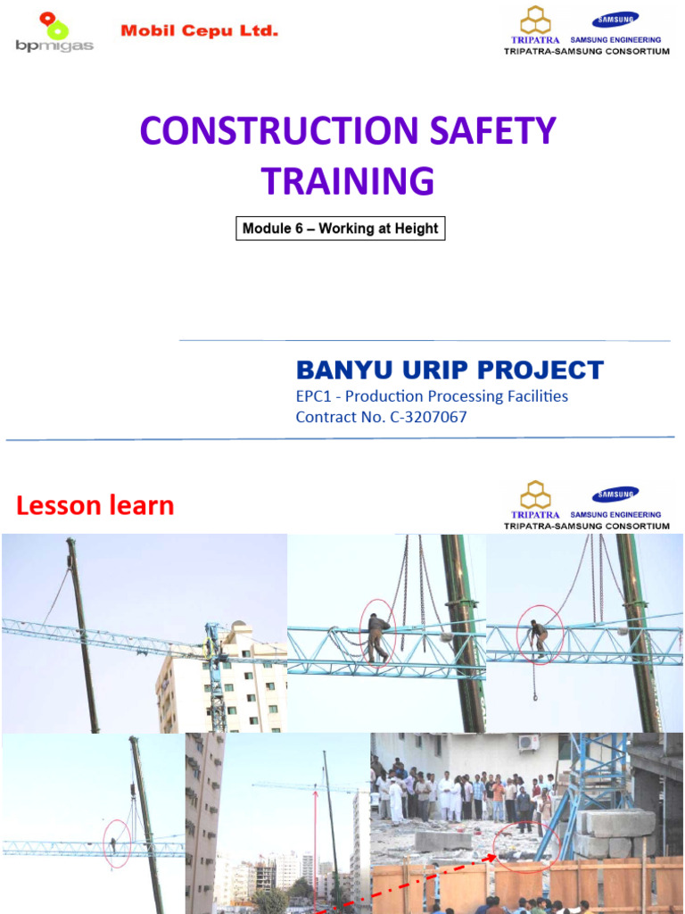 Working at Height Training Module | PDF | Safety