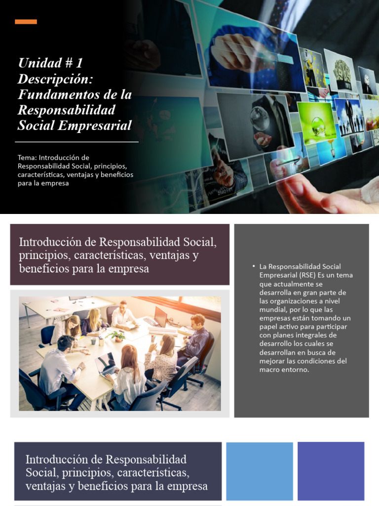 Unidad 1 (Introducción, Principios, Características, Ventajas y Desventajas, Beneficios para La ...