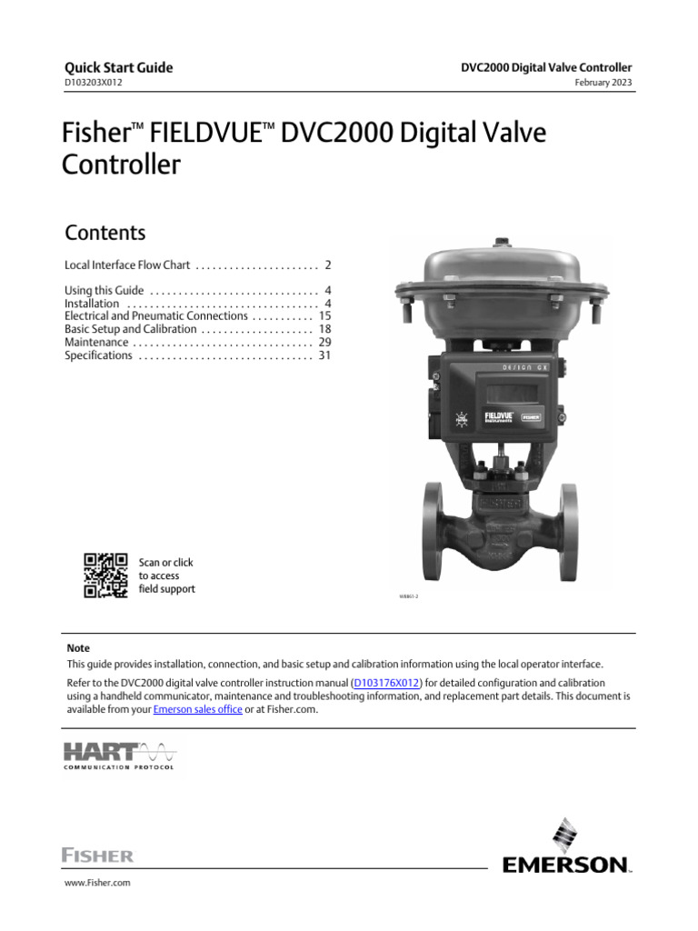 Quick Start Guide Fieldvue Dvc2000 Digital Valve Controller en 124176 ...