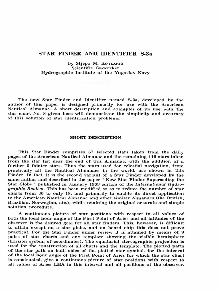 Star Finder and Identifier | PDF | Latitude | Equator