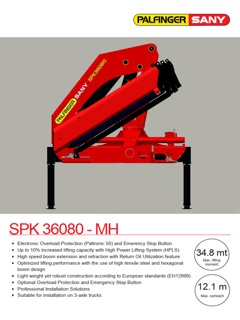 SPK 36080 Specifications Overview | PDF | Vehicles | Manufactured Goods
