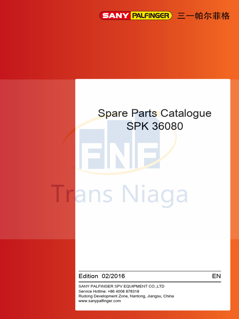 Spare Part Cataloc SPK 36080 | PDF | Crane (Machine) | Manufactured Goods
