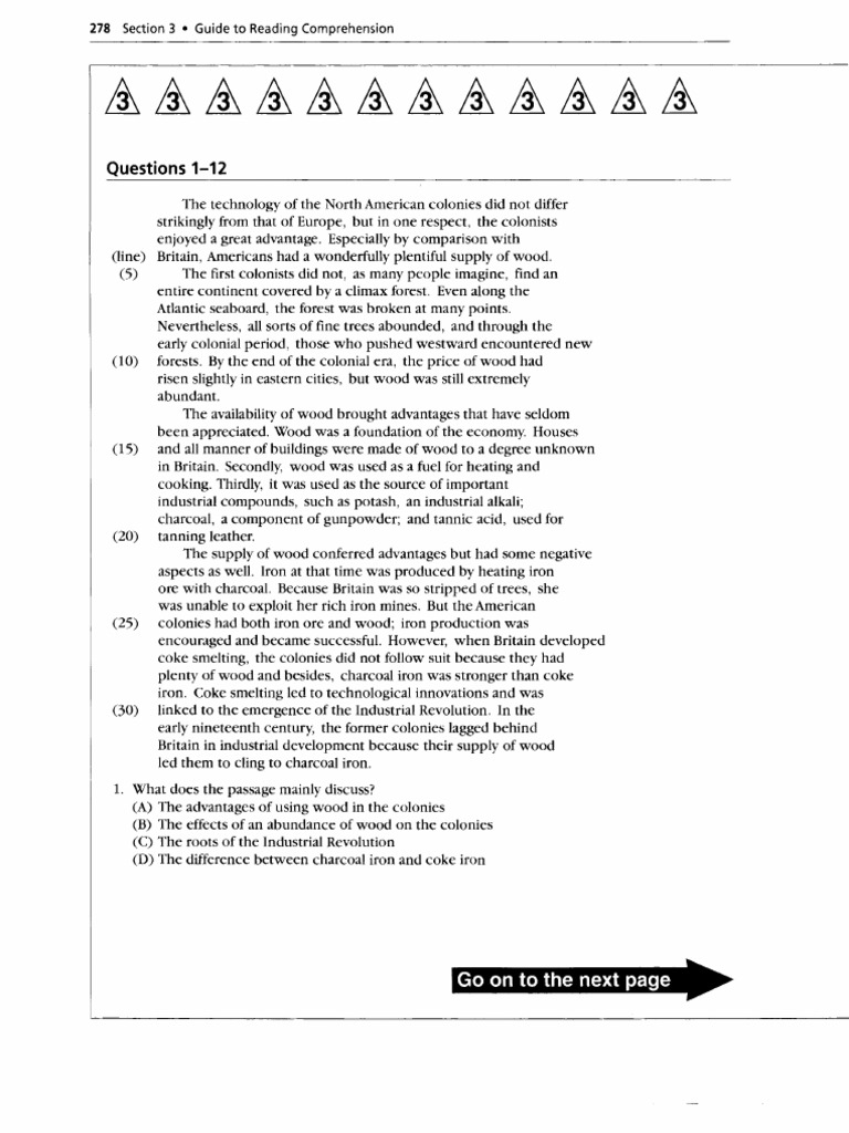TOEFL Reading Test 102903 | PDF