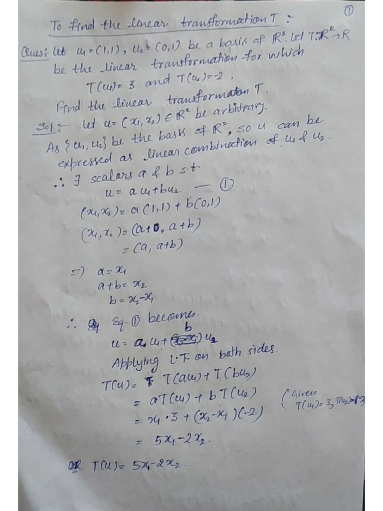 4 Invertible Linear Transformation Pdf