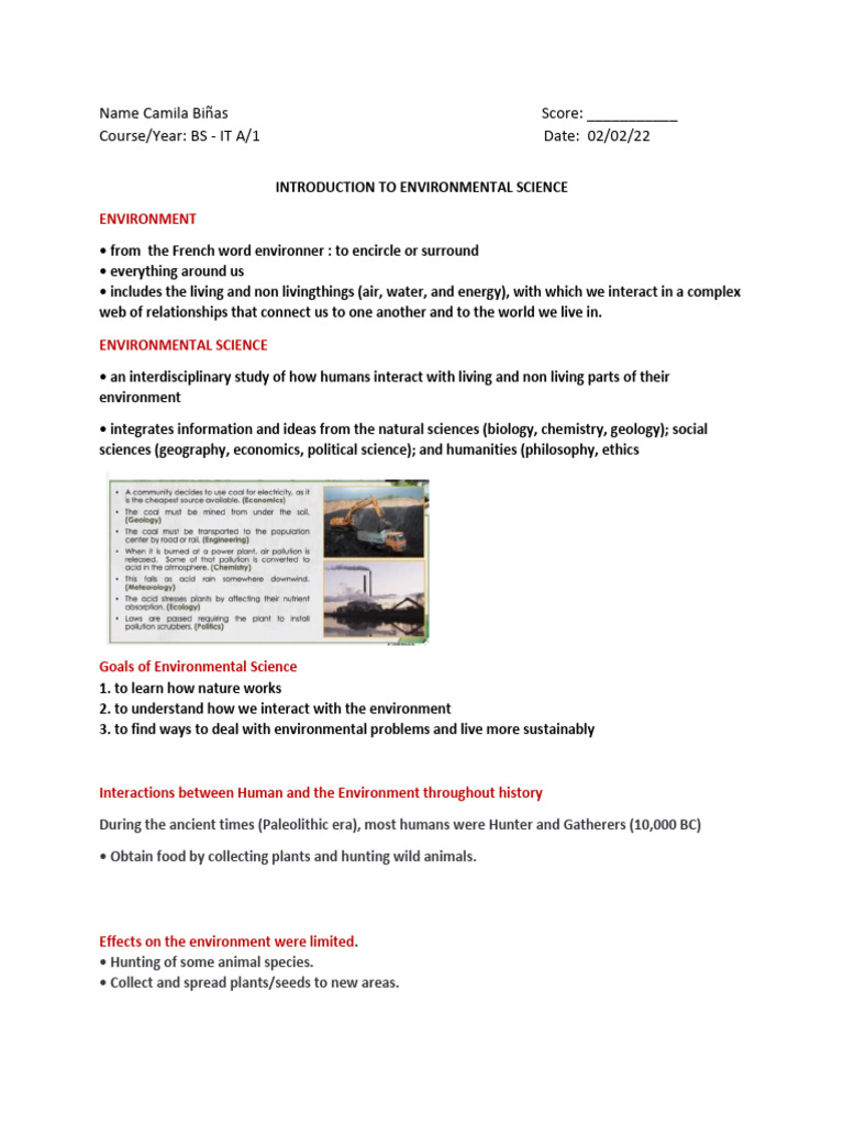 Introduction To Environment Part1&2 | PDF | Sustainability | Ecology