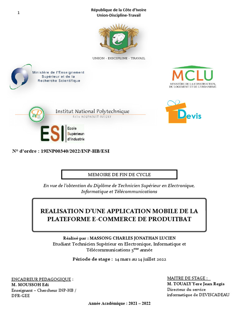 Rapport Pfe 3a | PDF | Architecture de logiciel | Génie logiciel