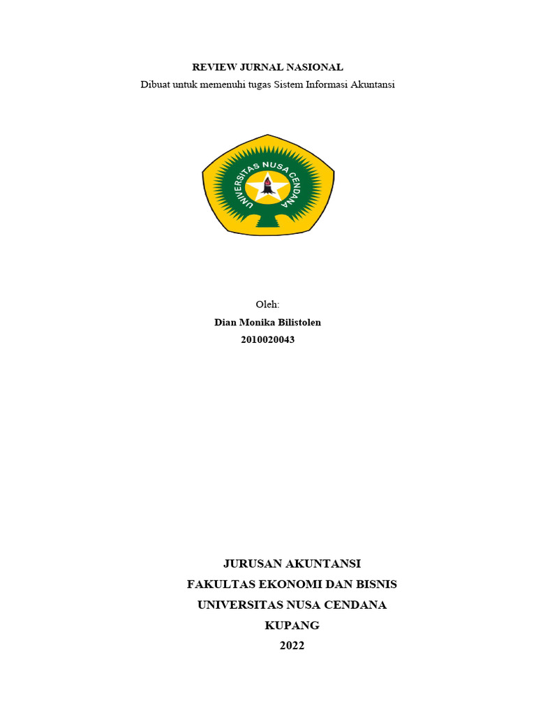 Sia (Review Jurnal Nasional 2) | PDF