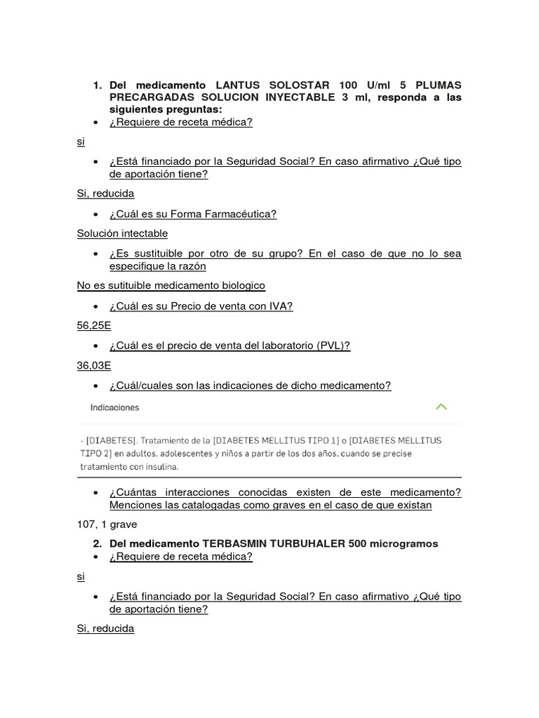 Ejercicio BotPlus 2 | PDF | Medicamentos con receta | Productos de la industria química