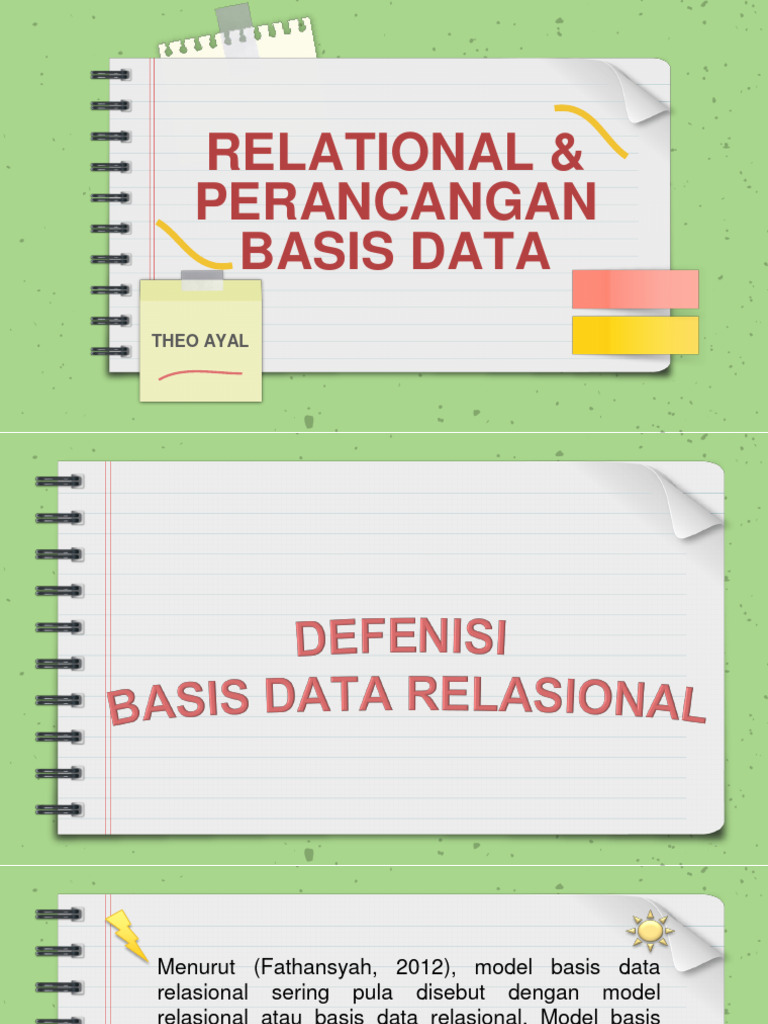 Elemen Utama Basis Data Relasional | PDF
