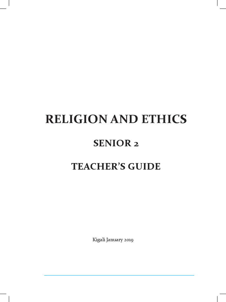 Religion and Ethics S2 TG | PDF | Learning | Educational Assessment