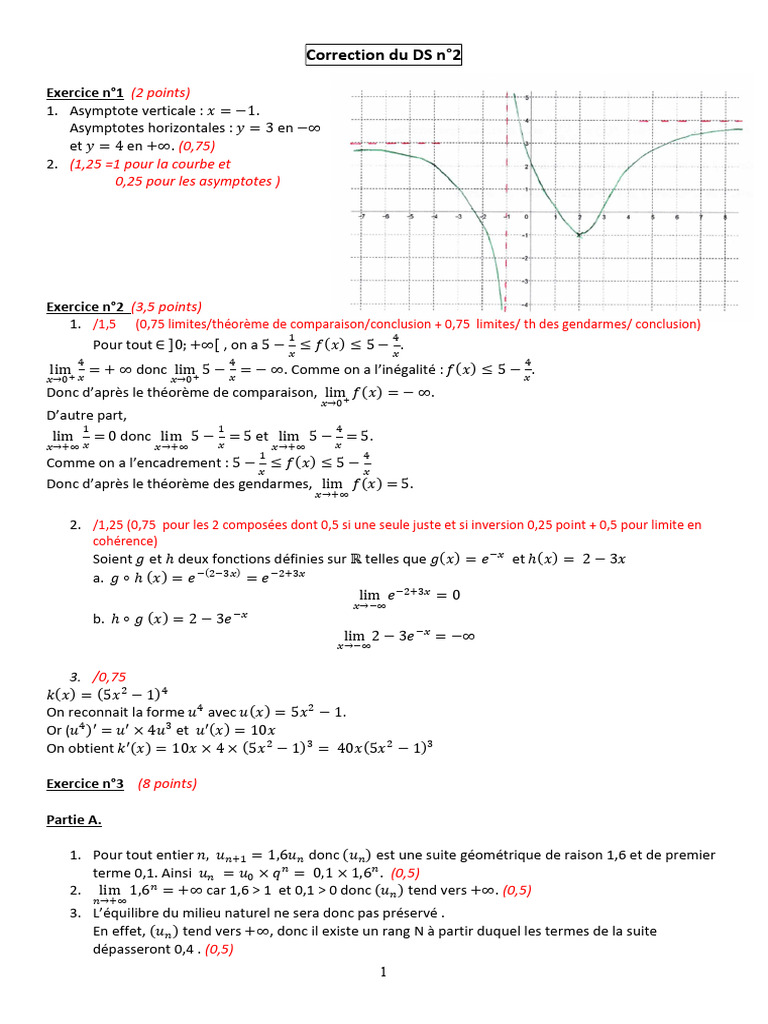 Corrig DS2V5 | PDF | Objets mathématiques | Concepts mathématiques