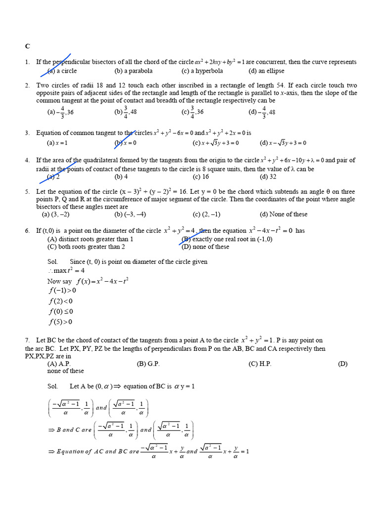 Circle | PDF | Circle | Ellipse