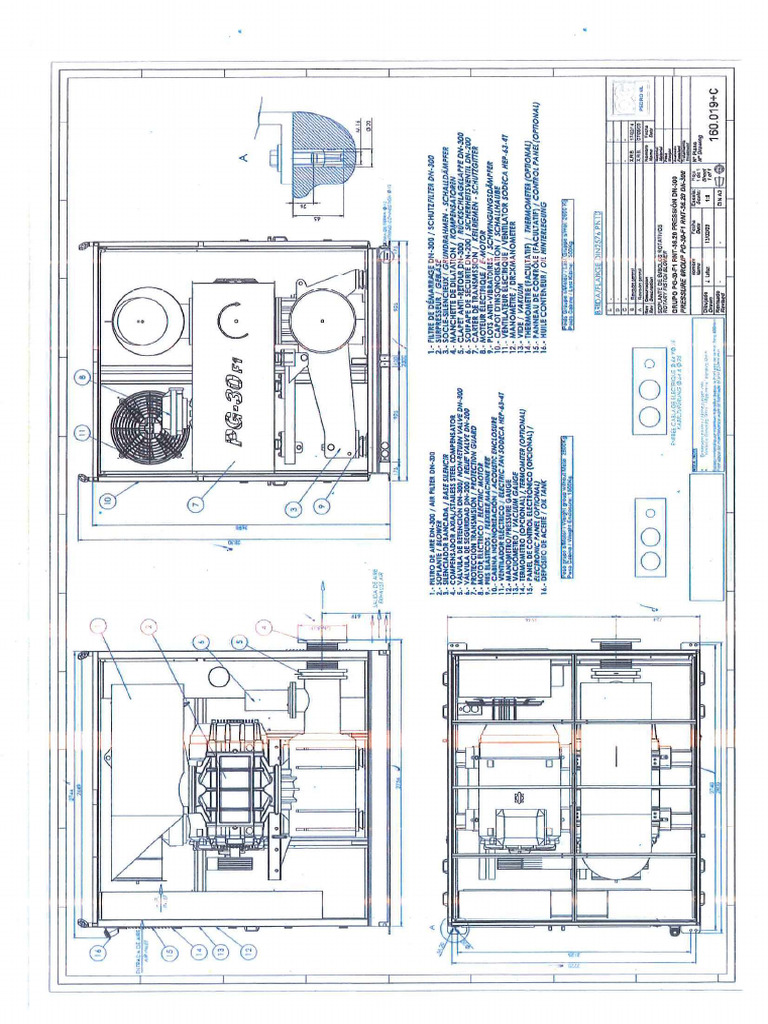 Air Blower Detail Drawing | PDF