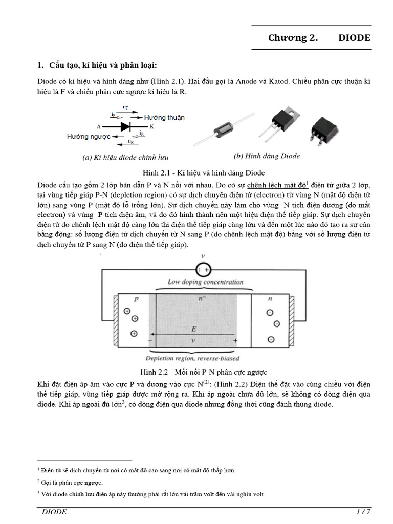 Triet BaiGiang Ch2 Diode | PDF