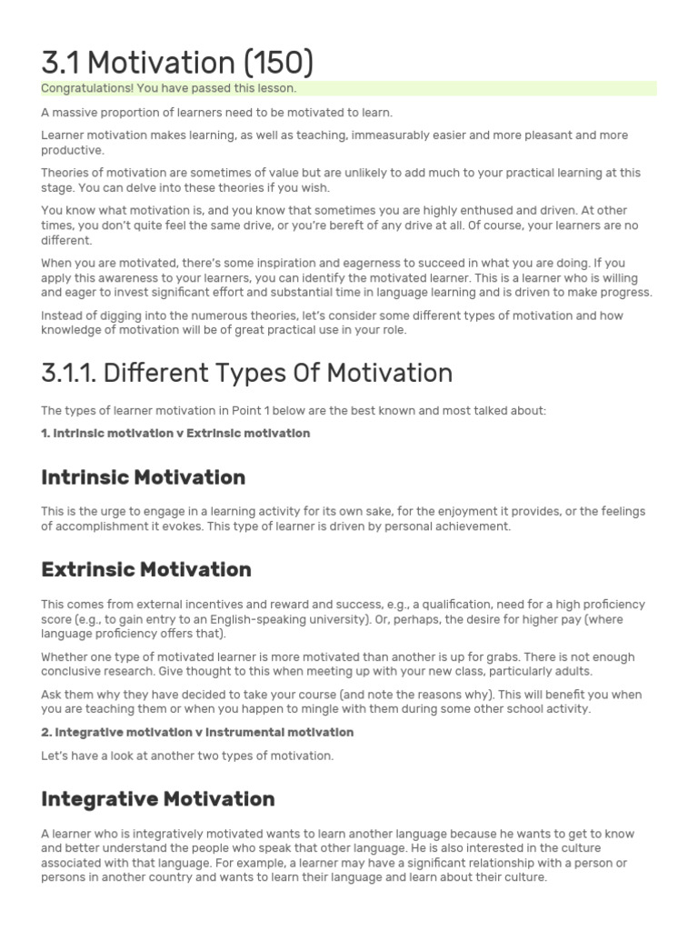 Module 3 | PDF | Motivation | Motivational