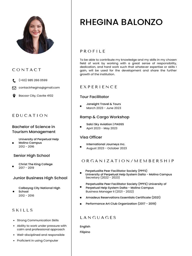 Resume RHEGINABALONZO | PDF | Cognition | Learning