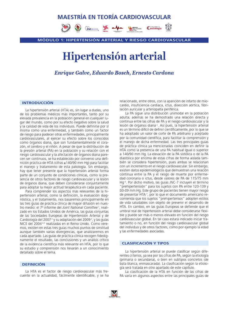 Secmex M1 L1 Lecc | PDF | Hipertensión | Medicina CLINICA