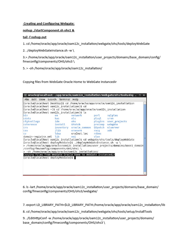 5.creating and Configuring Webgate | PDF | Oracle Corporation | Computing