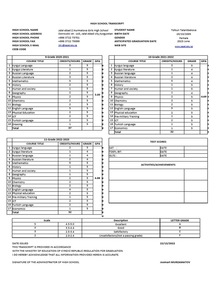 Transcript Tolkun Talantbekova | PDF | Kyrgyzstan