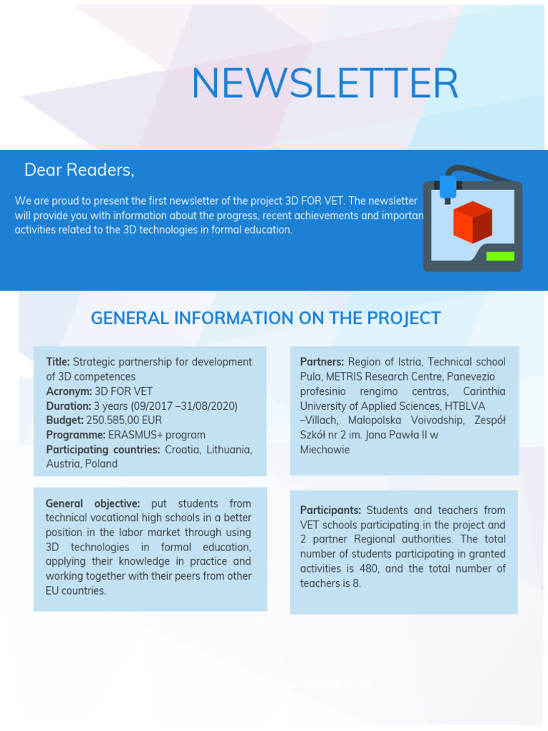 Newsletter 1 | PDF | Vocational Education