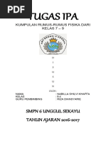 Rumus Lengkap IPA SMP | PDF
