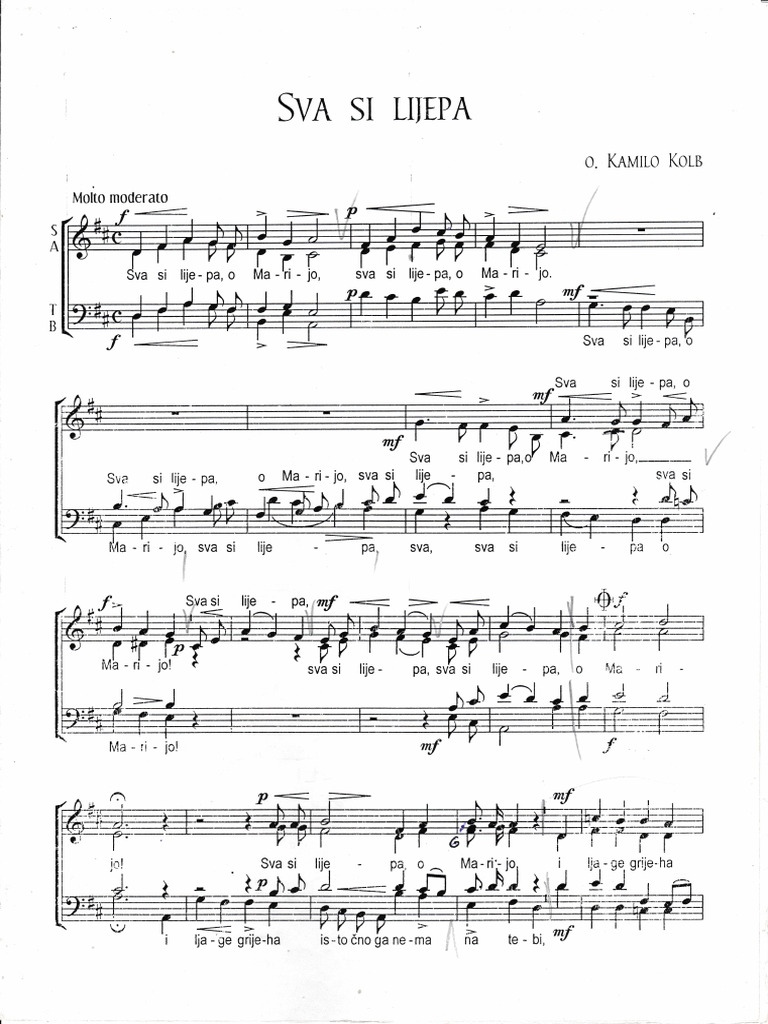 KOLB Sva Si Lijepa | PDF