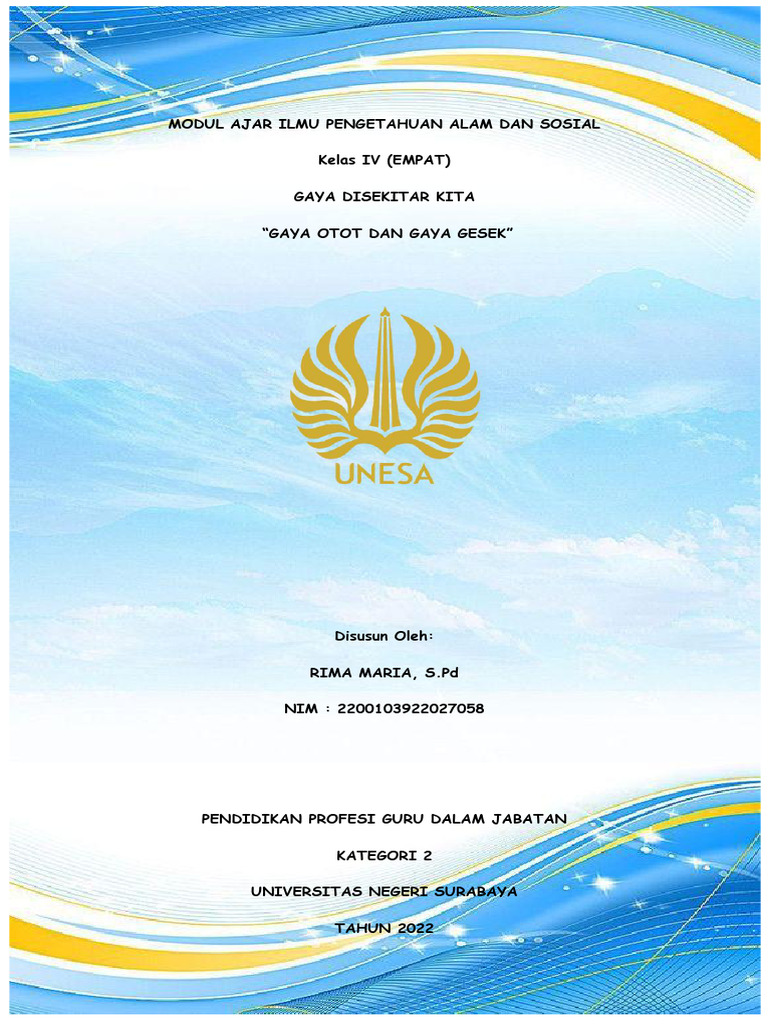 Modul Ajar Gaya-1 | PDF