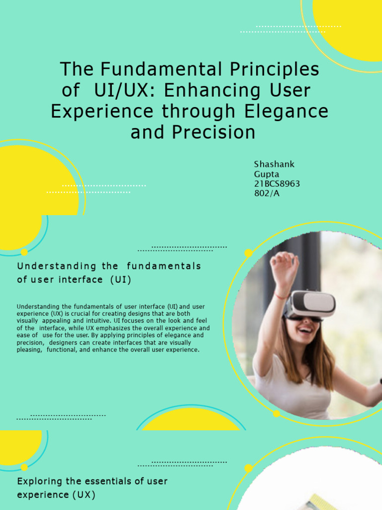 21BCS8963 - UI UX Principles | PDF | User Interface | Usability 21BCS8963 - UI UX Principles | PDF | User Interface | Usability