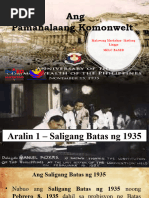 Ang Saligang Batas NG 1935 | PDF