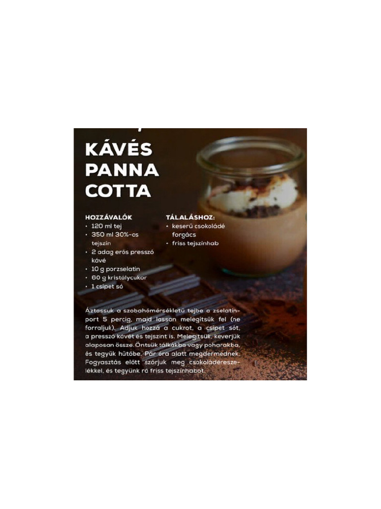 Kávés Panna Cotta | PDF