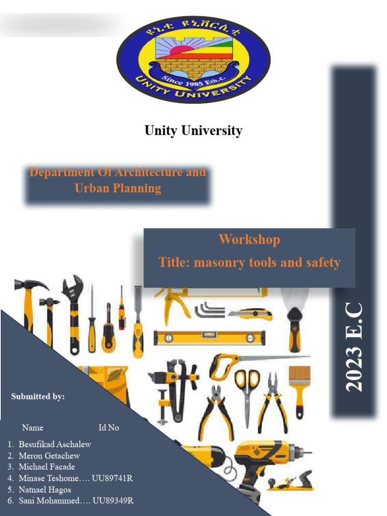 Masonry Tools and Safety Guidelines | PDF | Personal Protective ...