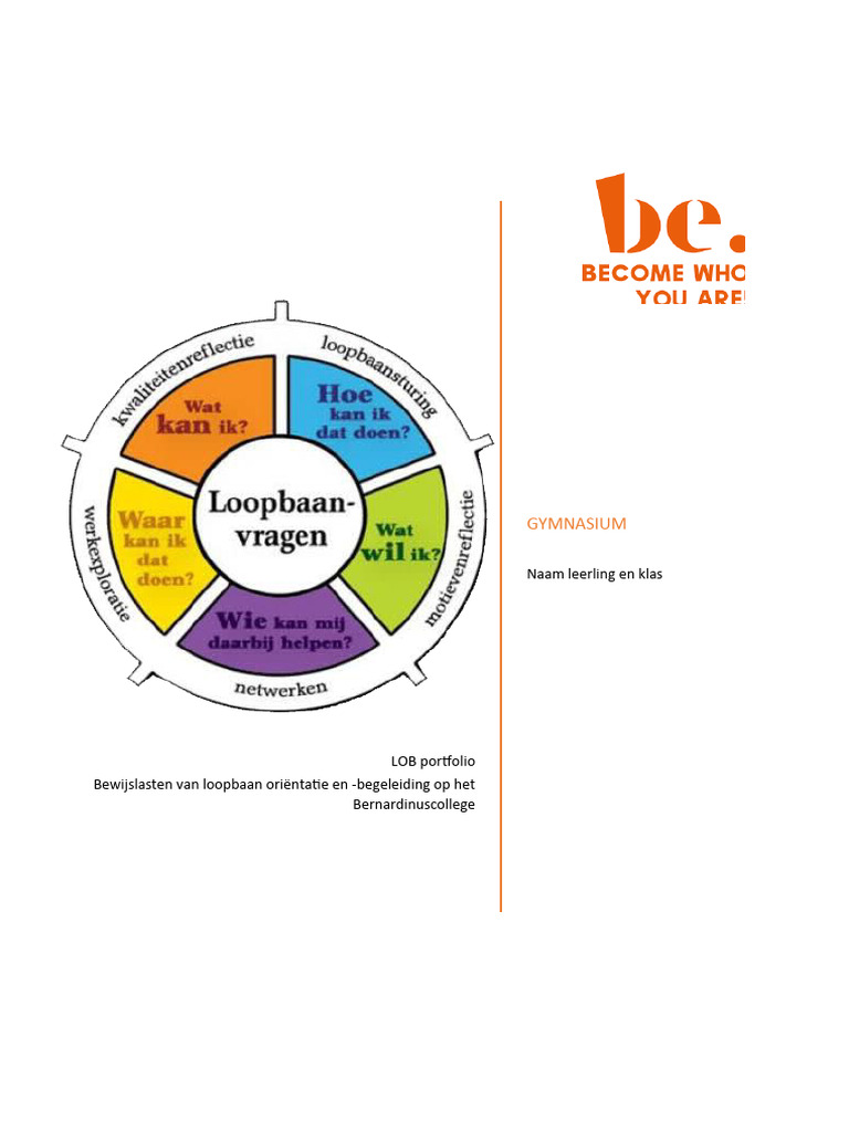 LOB Portfolio Cohort 2022-2023 - Gymnasium Eindversie | PDF
