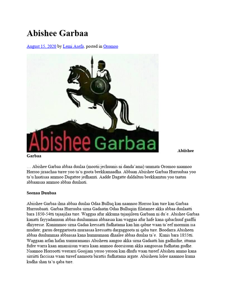 Abishee Garbaa | PDF